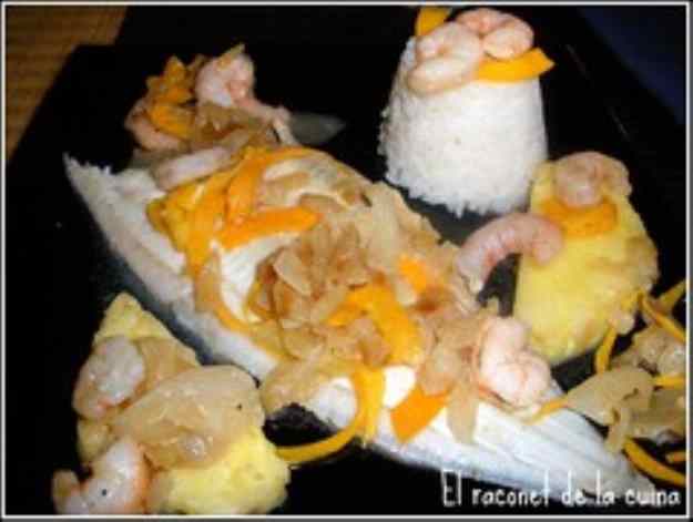 LLENGUADO AMB PINYA I GAMBES | Celler-Adocse